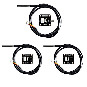 Gikfun 3.28 Ft DS18B20 Waterproof Digital Temperature Sensor with Adapter Module Kit for Arduino DIY