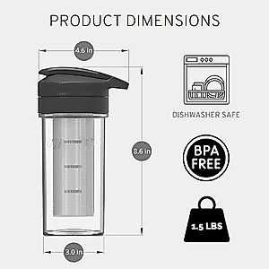Masontops Cold Brew Makers Kit - Iced Coffee Cold Brew Coffee Maker Tea Maker - Easy Mason Jar Pour Spout & Sip Cap Coffee Accessories Coffee Cold Brew Maker 24 oz Iced Coffee Maker Cold Brew Machine