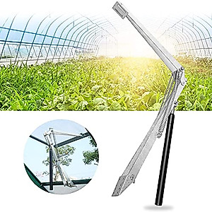 Greenhouse Louvers Solar Powered Actuator Window Opener Automatic Greenhouse Vent Opener with Solar Power Sensor and Controller Heat Sensitive Automatic Greenhouse Roof for Greenhouse Planting
