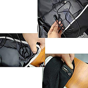 Fort Backpack Luminous Backpack with USB Charging Port Unisex Fashion Daypack