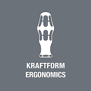 WERA - 5051040001 Kraftform Kompakt 60 Ra Ratchet Screwdriver & Long PZ, Ph, TX, Hex Bits, 051040