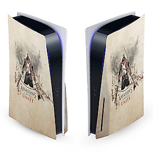 Head Case Designs Officially Licensed Assassin's Creed Arno Dorian Unity Key Art Vinyl Faceplate Sticker Gaming Skin Decal Cover Compatible With Sony PlayStation 5 PS5 Disc Edition Console