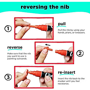 Fine Tip Chalk Markers - Pack of 40 (Neon, Classic & Metallic) Chalk Pens - For Chalkboard, Blackboard, Window, Labels, Bistro, Glass - Wet Wipe Erasable - 3mm Reversible Tip