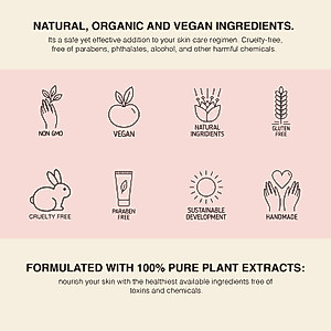 Peony Multi-Use Oil for Face, Body and Hair - Organic Blend of Apricot, Vitamin E and Sweet Almond Oil Moisturizer for Dry Skin, Scalp & Nails - Rose Petals & Bergamot Essential Oil - 4 Fl Oz