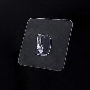 5 Pcs Adhesive Hooks,Adhesive Wall Hooks Nail Free Heavy Duty Hooks Robe Hooks Towel Stands Office Strong Sticky Wall Hook, Bathroom Toilet Kitchen Bath Towel Hooks