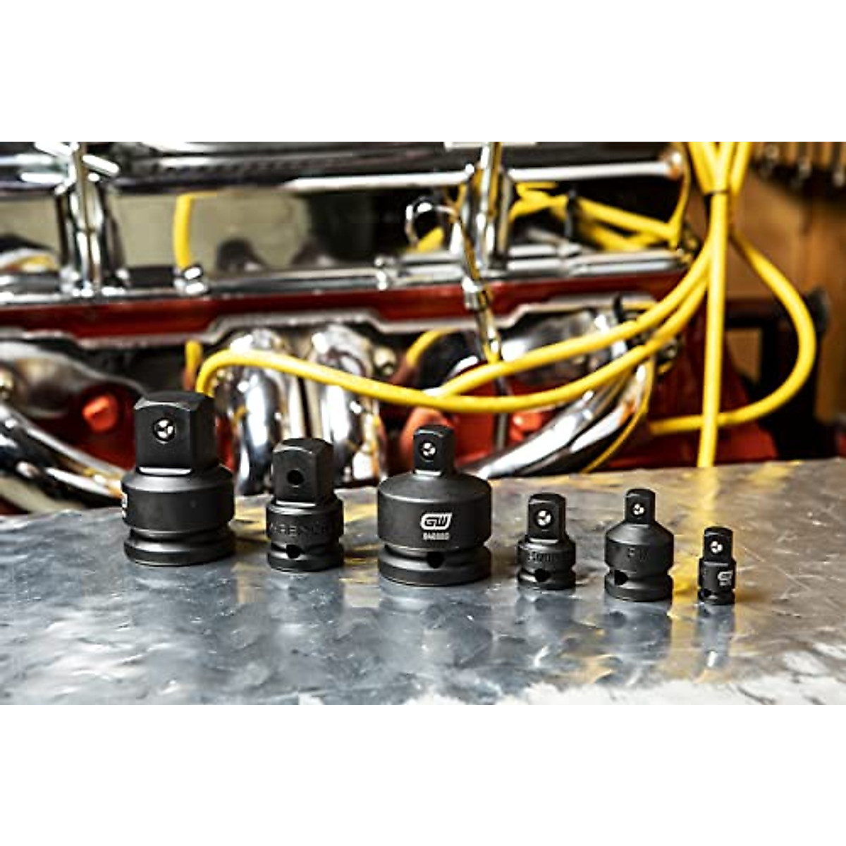 GEARWRENCH 6 Piece 1/4", 3/8", 1/2", 3/4" Drive Impact Adapter Set - 84928A-07