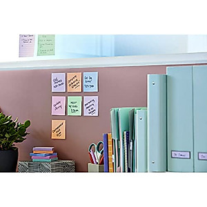 Post-it Super Sticky Recycled Notes, 5 Pastel Colors, Sticks and Resticks, 3 in x 3 in