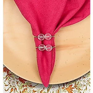 Goroly Home Metal Napkin Rings for Christmas Party Decoration Dinning Table Everyday Use Family Gatherings -Beautiful Emphasize to Your Dining Table Décor- Set of 12 - Silver