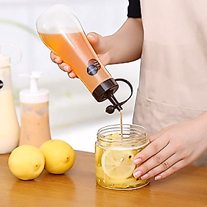 JapanBargain 3272, Set of 4 Japanese Squeeze Bottle Squirt Condiment Bottle Oil Bottle Soy Sauce Dispenser for Kitchen, Made in Japan, 12oz