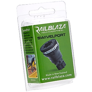 RAILBLAZA Swivelport Mount Base for Fishing Accessories, 360 Degree Rotation and Easy to Use