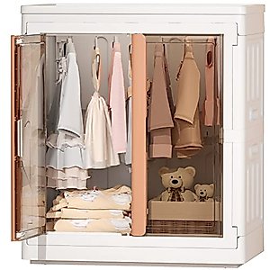 Closet Organizers and Storage, Plastic Drawers for Kids Bedroom, Collapsible Kids Clothing Storage, Stackable Closet Storage Shelves, 39.6 Gal Baby Wardrobe Organizer, Storage Cabinet for Kids Dresser