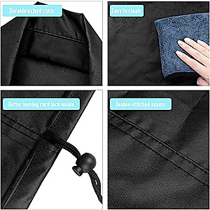 Round Patio Table Cover Waterproof, 85" Diax27.9" H Heavy Duty Oxford Fabric Outdoor Patio Furniture Cover Patio Table Chair Set Covers for Garden Round Table Dining Set, Black