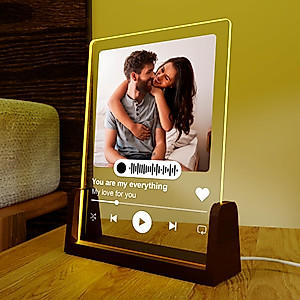 Personalized Acrylic Song | With Optional QR Song Code | Acrylic Album Cover | Multiple Sizes