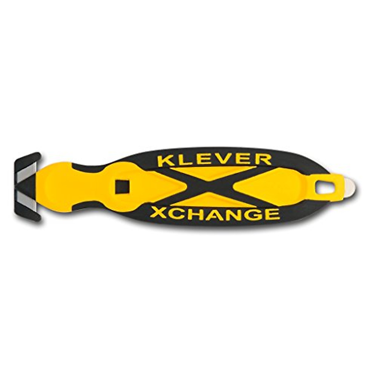 6/Pack Deluxe Klever X-Change Safety Cutter - Dual-Sided, Yellow