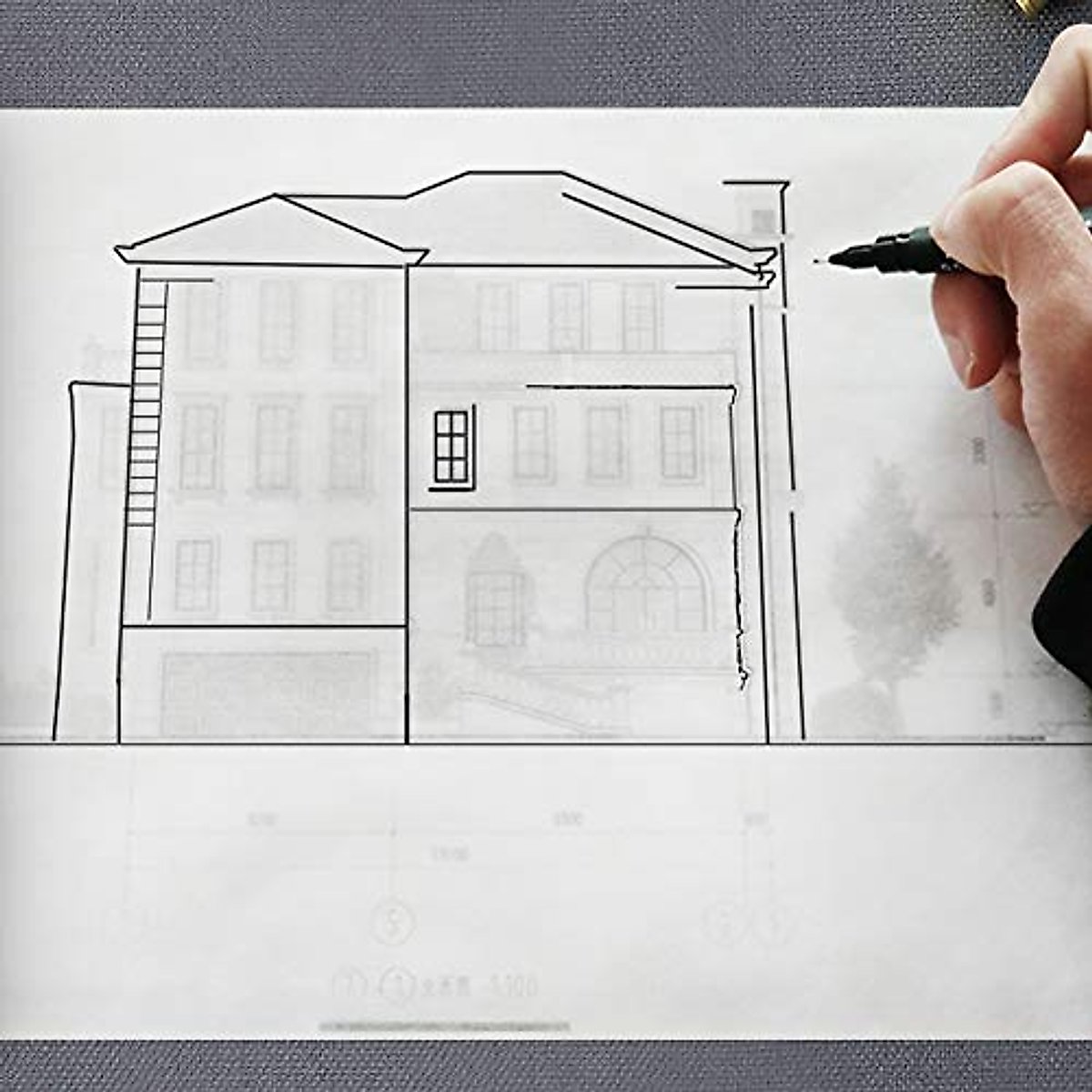 Waybas 100 PCS Tracing Paper, A4 Size Artists Tracing Paper Trace Paper White Translucent Sketching Tracing Paper Calligraphy Architecture Transfer Paper for Pencil Ink Markers (8.5 X 11.5 Inch)