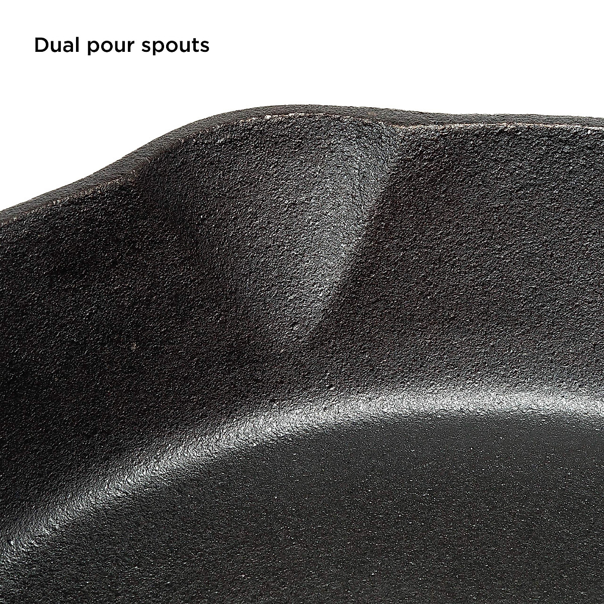 Ecolution Farmhouse Cast Iron Pre Seasoned Fry Pan, 11-Inch,Black