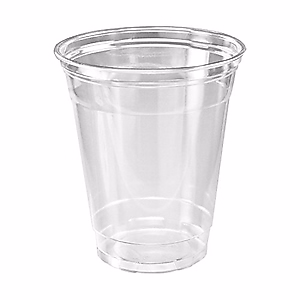 SOLO Cup Company Plastic Party Cold Cups, 16 oz, Clear, 100 pack