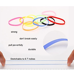 2000 PCS Hair Bands, Color Elastic Rubbers, Mini Ties for Girls' Ponytails, Soft Non-Slip Small Bands with 2 PCS Topsy Tail Tools