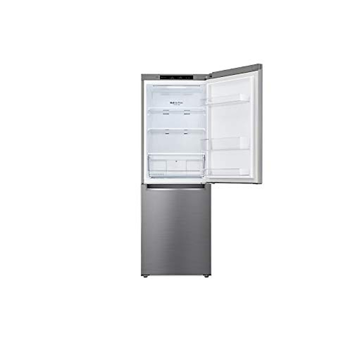 LG LRBNC1104S 24" Bottom Freezer Refrigerator with 10.8 Cu. Ft. Capacity, Door Cooling+, Smart Inverter Compressor, Tempered Glass Shelves, Digital Controls, PrintProof™ Finish, ENERGY STAR® Qualified
