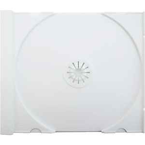 10 Solid White Colored Replacement CD Trays / Inserts for CD Jewel Boxes! #CDIR80SW- Fits any standard size 10mm Jewel Box!