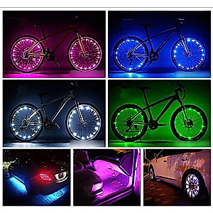 Iyicuus Tow Sets Battery Powered LED Strip Lights, 9.8ft 24-Keys Remote Controlled, DIY Indoor and Outdoor Decoration (2)