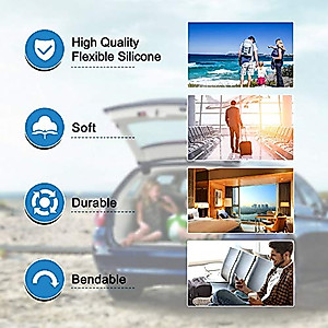 Finex 4 Pcs Set Toy Story Woody Buzz Lightyear Squeeze Alien Silicone Travel Luggage Baggage Identification Labels ID Tag for Bag Suitcase Plane Cruise Ships with Belt Strap