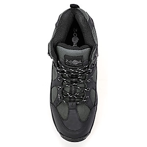 Z-CoiL Outback Men’s Hiking Shoe - Orthopedic Shoes for Men - Orthotic Outdoor Hiker Boot for Pain Relief, Foot Support, and Comfort - Open Coil Black