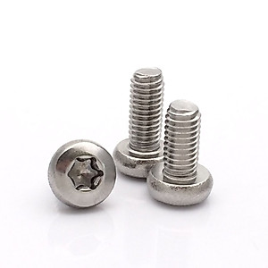 M4 Pan Head Torx Socket Cap 304 Stainless Steel Machine Screw,Pack of 30-Piece (M4 x 10mm)