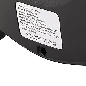 Oumefar 3D Printer Consumables Drying Box, 100‑240V Adjustable Temp and Time Touch Screen Easy to Operate ABS Shell PLA Filament Dryer for Removing Moisture(JP Plug) Mechanicalcomponents