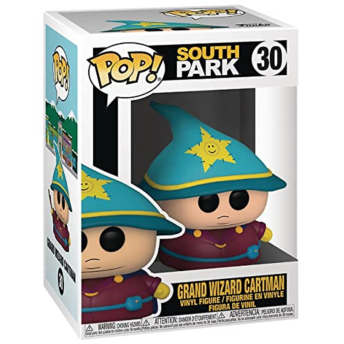 POP South Park: Stick of Truth - Grand Wizard Cartman Funko Vinyl Figure (Bundled with Compatible Box Protector Case), Multicolored, 3.75 inches