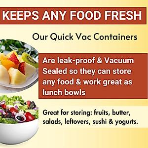 FoodLite Quick Vac Cheese Saver- Only Cheese Container Made to Keep Your Cheese Fresh. A Cream Cheese, Sliced, Grated & Cheddar Cheese Container & Box for Fridge with an Airtight Lid., Clear