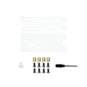 Acrylic Protection Case for Raspberry Pi Pico, Dule-Sided Protection, Clear Acrylic Panels, with Customized Key Cap, Pinheaders/Connectors Accessible, Compatible with Expander/Breadboard(Case Only)
