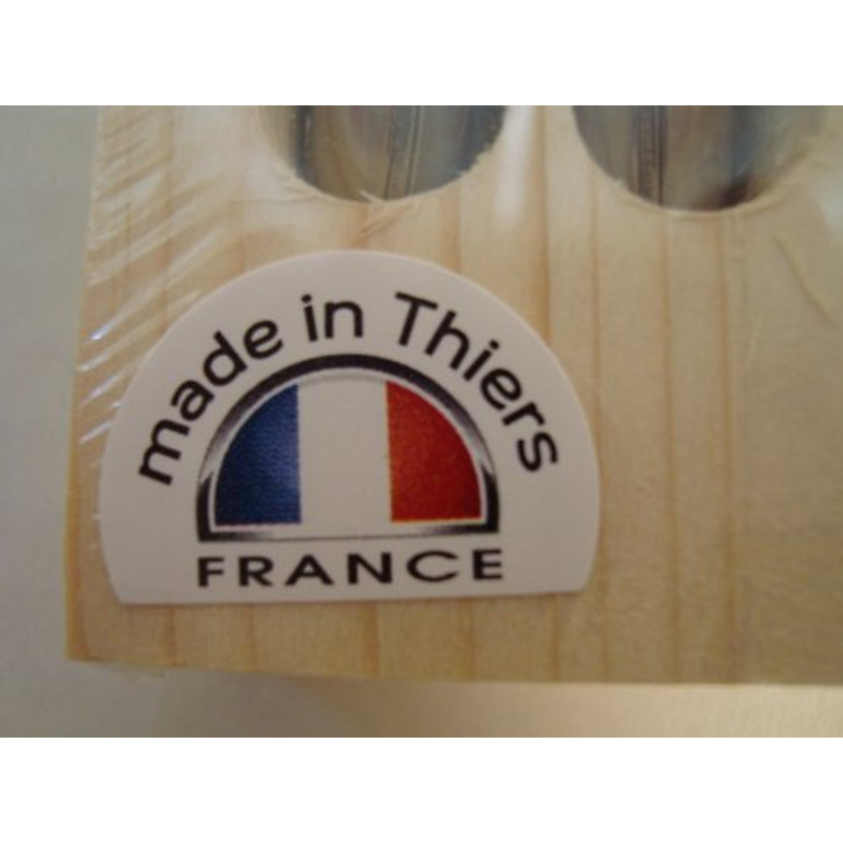 Jean Dubost Laguiole 6-Piece Steak Knives, Multi Colored Handles