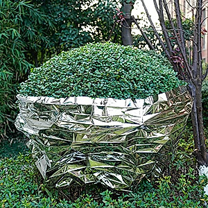 Plant Growth Mylar Films High Reflective Mylar Film Garden Greenhouse Covering Foil Sheets for First Aid Blanket Growth Room Camping Simple Tent,82.6 x 51.2 Inch(2 Pieces)