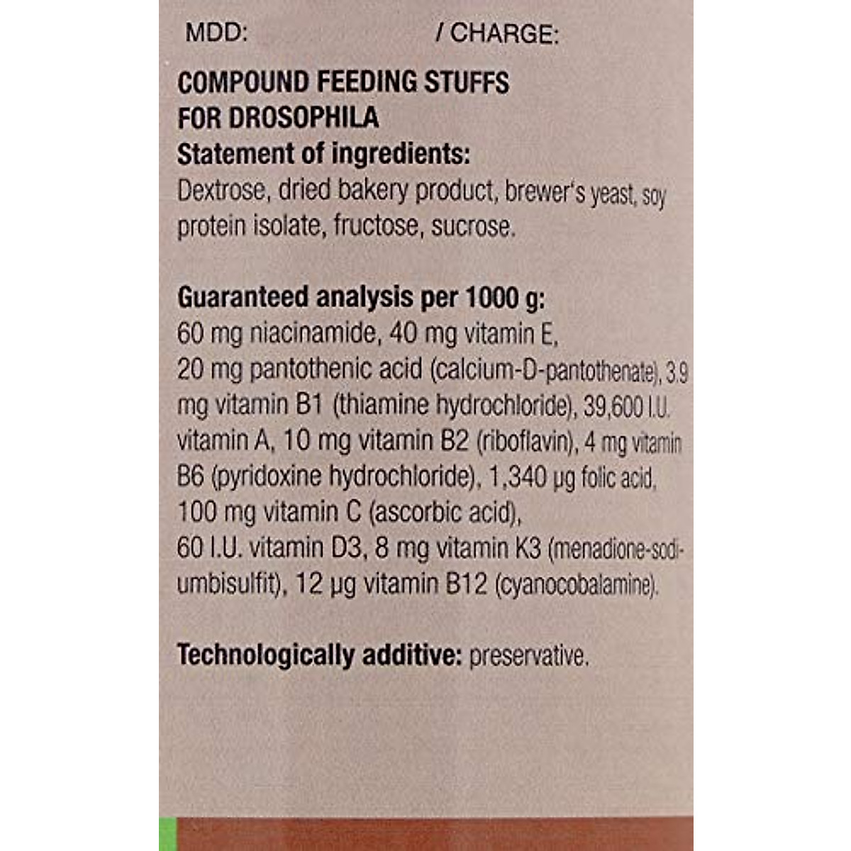 Nekton Drosophila Concentrate Breeding Fruit Flies 250G