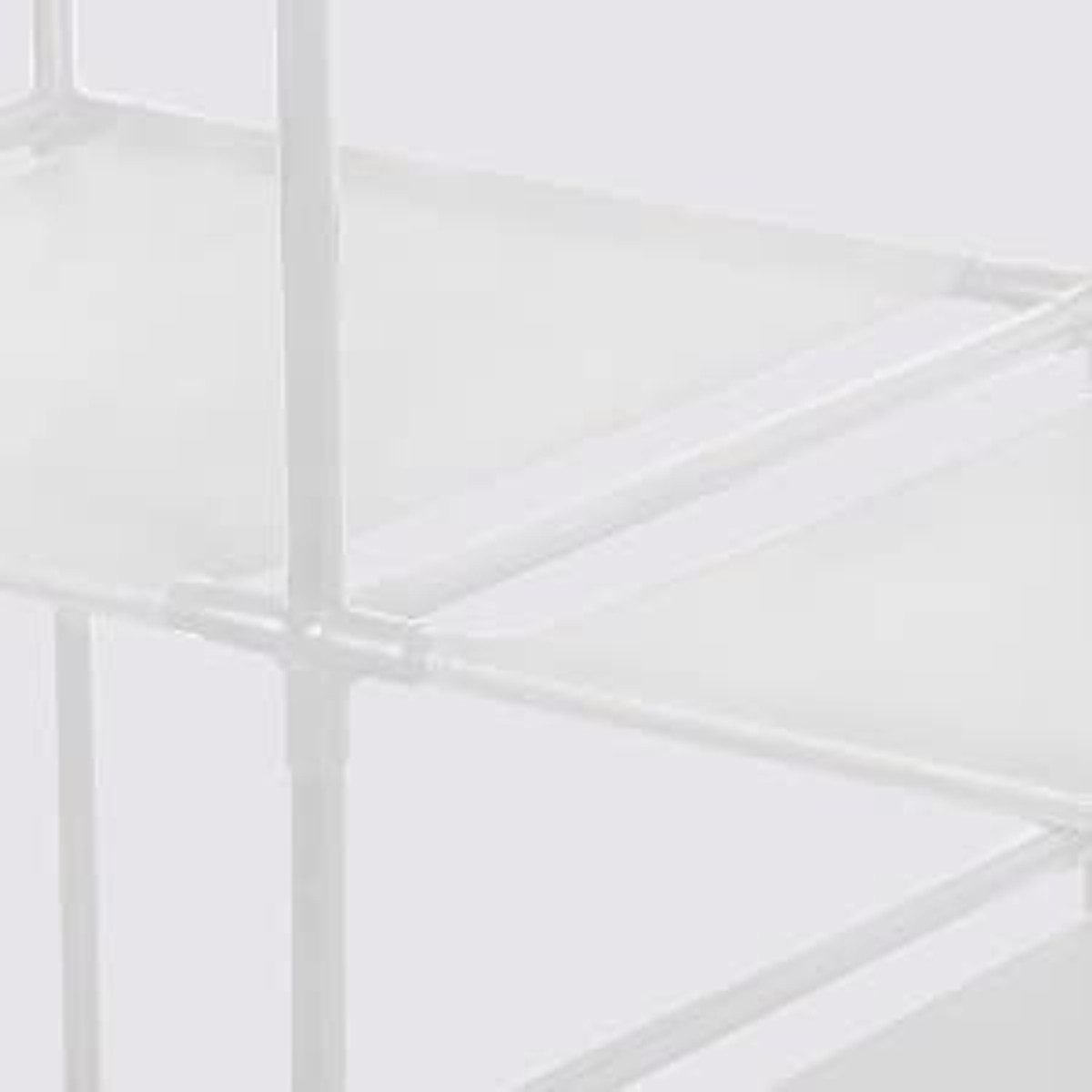 Sasoiky Garment Rack,Shoe Clothing Organizer Shelves,Freestanding Multifunctional Clothes Wardrobe- Closet with Hooks (White)