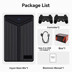 OYZENA 5T Retro Game Console HDD with 60649 Video Games, 80+ Emulator Console Built-in Game HDD, 58 AAA PC Games, Retrobat, Launchbox, Playnite 3 Game System, Support Win 8.1/10/11