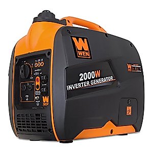 WEN 56200i 2000-Watt Gas Powered Portable Inverter Generator, CARB Compliant,Black & Orange