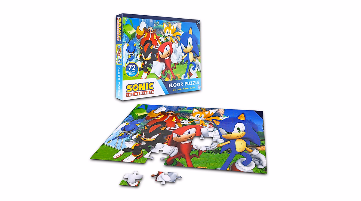 Sonic The Hedgehog 72 Piece Floor Puzzle for Kids