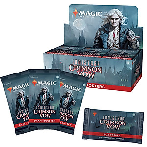Magic: The Gathering Innistrad: Crimson Vow Draft Booster Box | 36 Packs + Dracula Box Topper (541 Magic Cards)