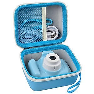 GWCASE Camera Case Compatible with Seckton for Goopow for Desuccus for Rindol for VATENIC for Rikum for GKTZ Kid Toy Video Camera. Kids Digital Cameras Carrying Holder Container (Box Only)-Light Blue