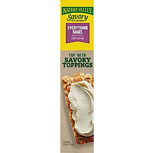 Nature Valley Savory Nut Crunch Bars, Everything Bagel, 0.89 oz, 5 bars