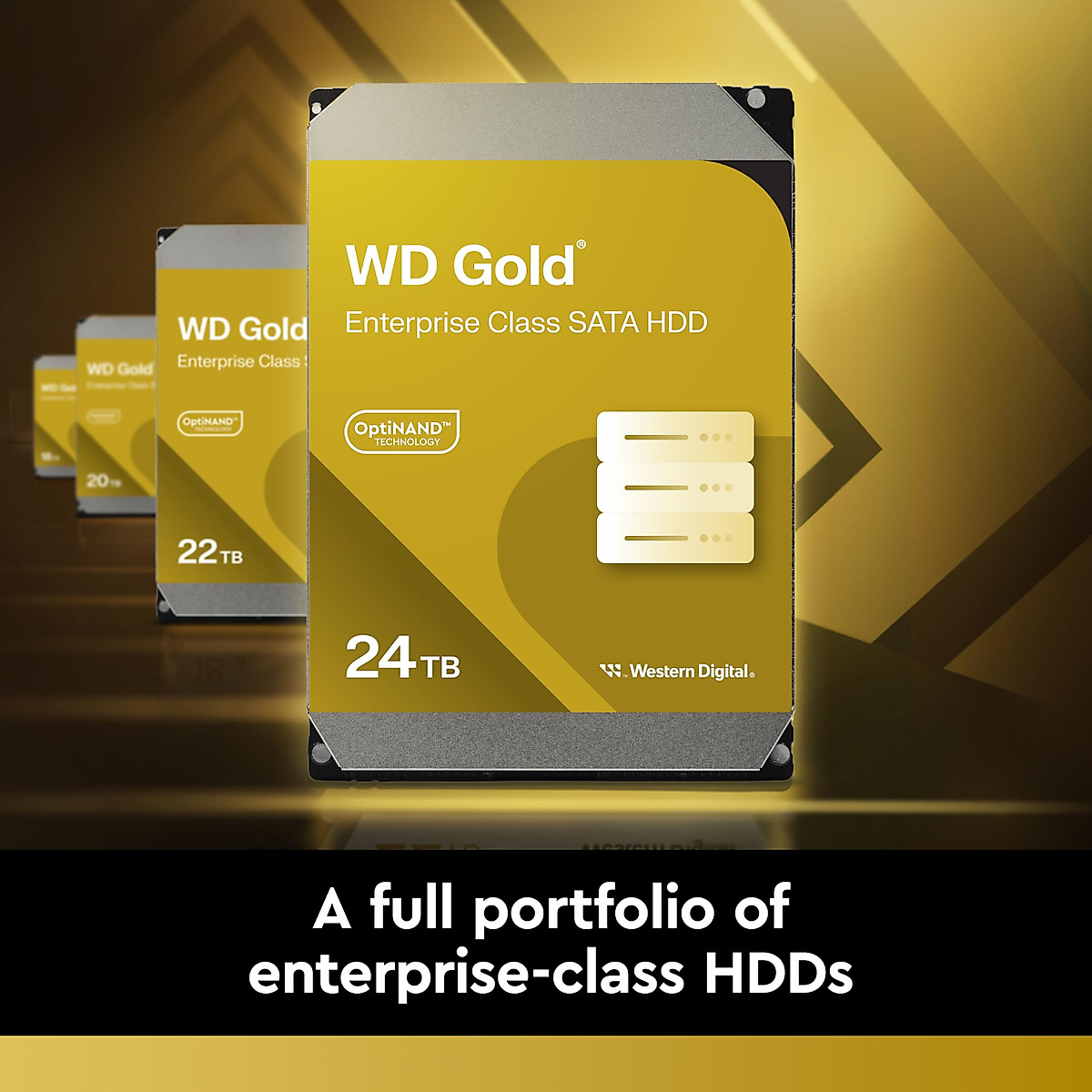 Western Digital 18TB WD Gold Enterprise Class Internal Hard Drive - 7200 RPM Class, SATA 6 Gb/s, 512 MB Cache, 3.5" - WD181KRYZ