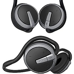 SoundBot SB360 Bluetooth Car Kit + SB221 HD Bluetooth Headset, Wireless Talking & Music Streaming Dongle w/ USB Charger Aux, HD Sports-Active Headphone Sweat Resistant Ergonomic Secure-Fit Design