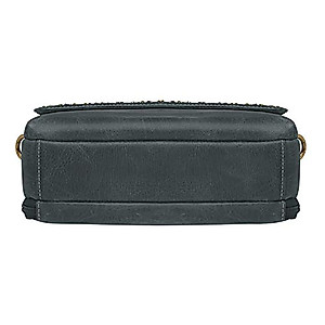 Gun Tote'n Mamas womens Tote'n (Grey) Distressed Buffalo Leather Crossbody Organizer Purse by Gun Tote n Mamas, Grey, Medium US