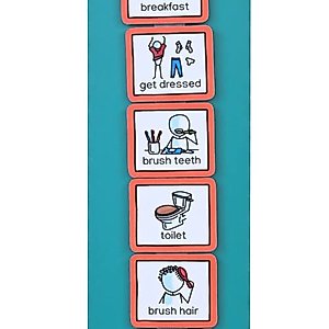 Morning and Bedtime Routine Chart by Create Visual Aids to support routine. Visual schedule or visual timetable for autism, speech and language, toddlers, preschool.