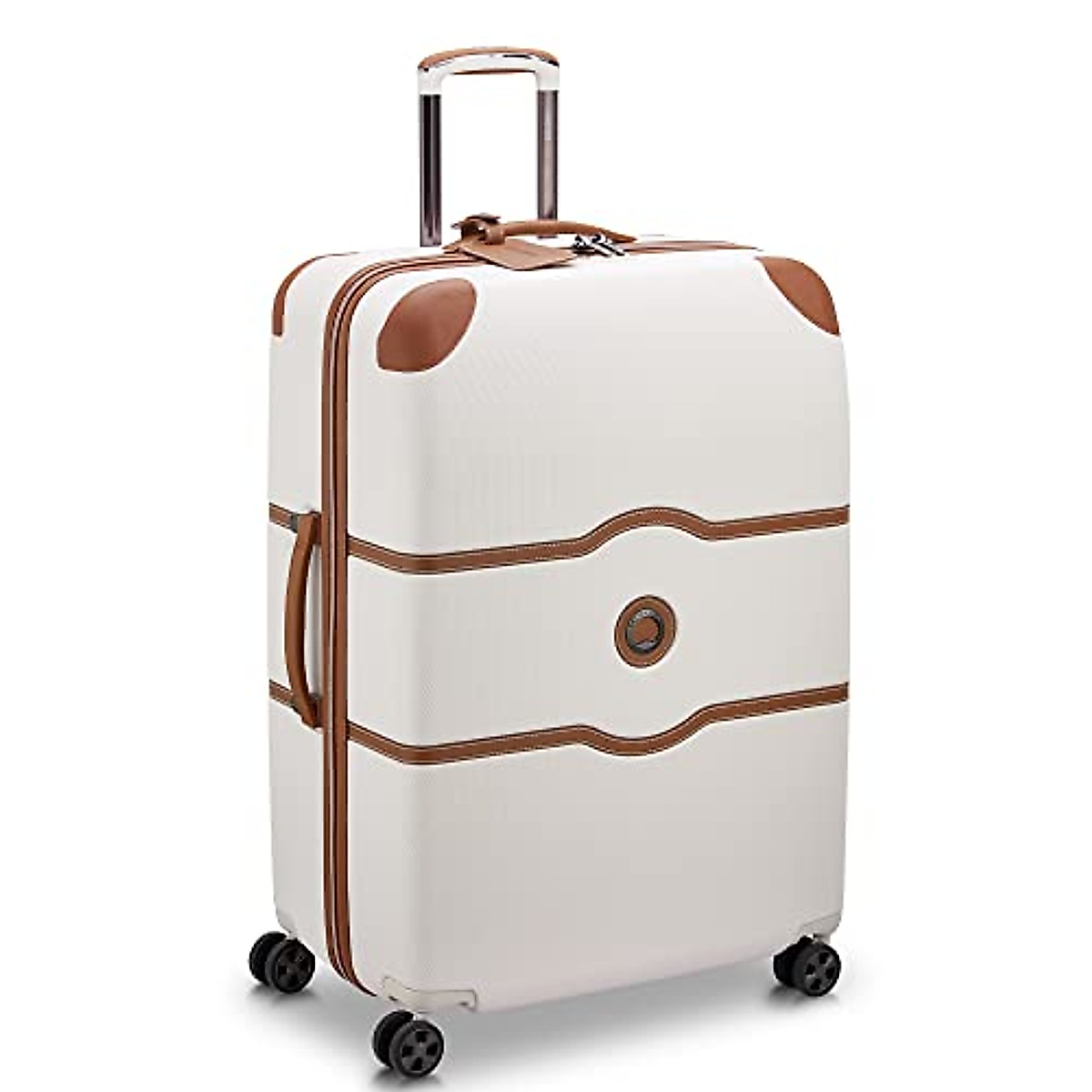 DELSEY Paris Chatelet Hardside 2.0 Luggage with Spinner Wheels, Angora, Checked-Medium 24 Inch
