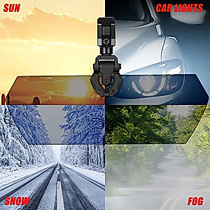 RANSOTO UTV Sun Visor Fit for 1.5”-2”Roll Bars Compatible with UTV Polaris RZR Ranger Can Am Kawasaki