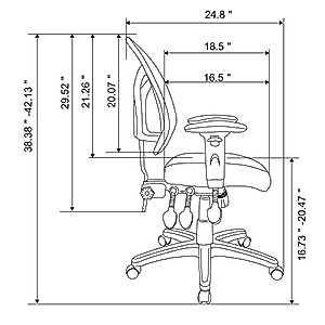 Realspace® MFTC 200 Multifunction Ergonomic Super Task Chair, Black