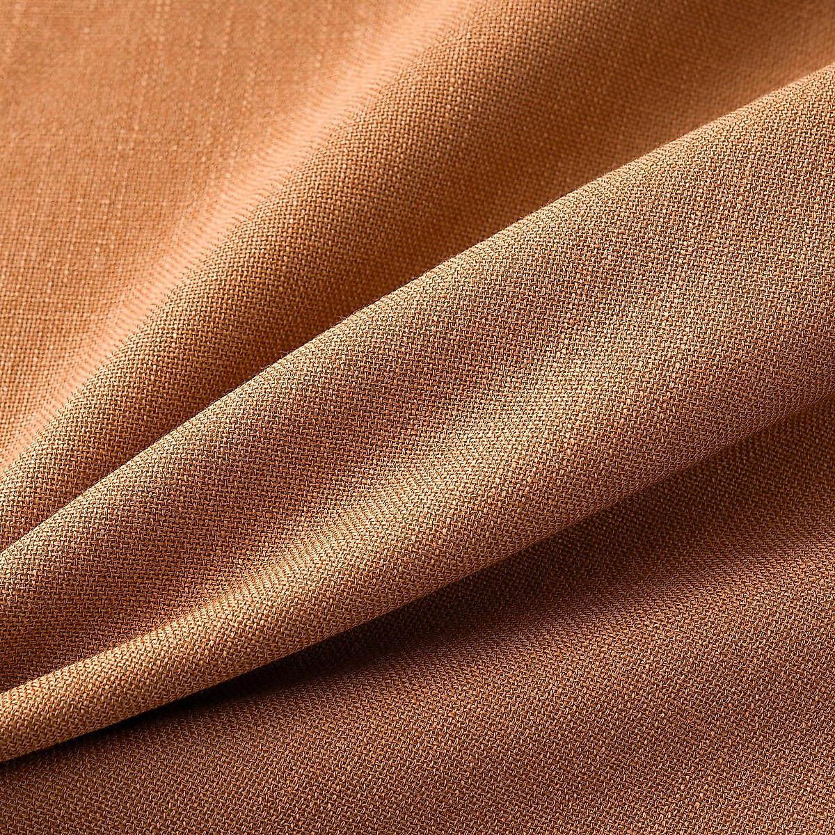 MIULEE Pack of 2 Decorative Throw Pillow Covers Fall Halloween Linen Burlap Square Solid Farmhouse Modern Concise Throw Cushion Case Pillowcase for Sofa Car Couch 18x18 Inch Burnt Orange